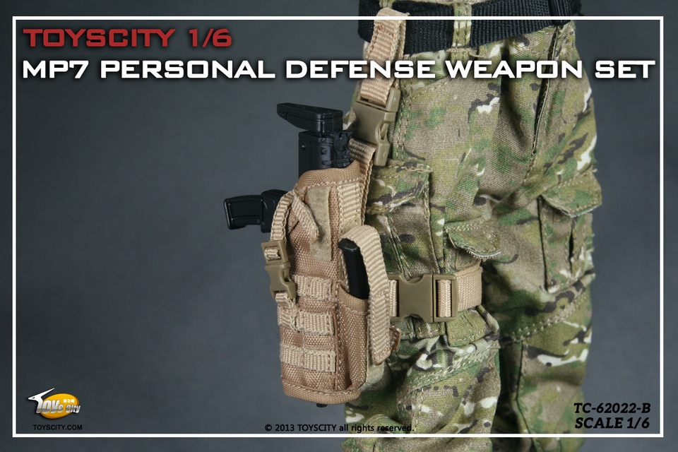 [TC-62022B] TOYSCITY MP7 Personal Defense Weapon Set with Sand Holster ...