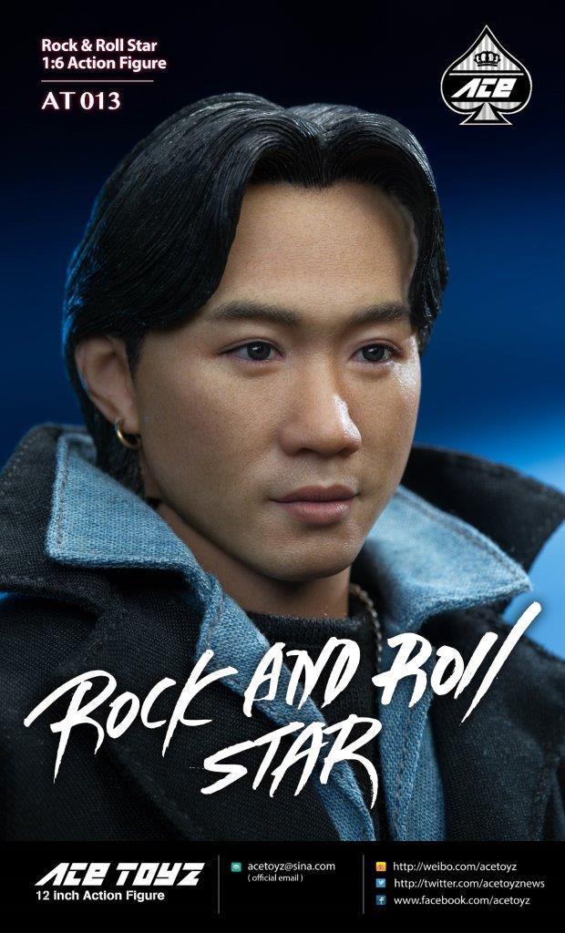 ACE Toyz 1/6 Guitarist Figure Rock & Roll Star Winter Suit Deluxe ...