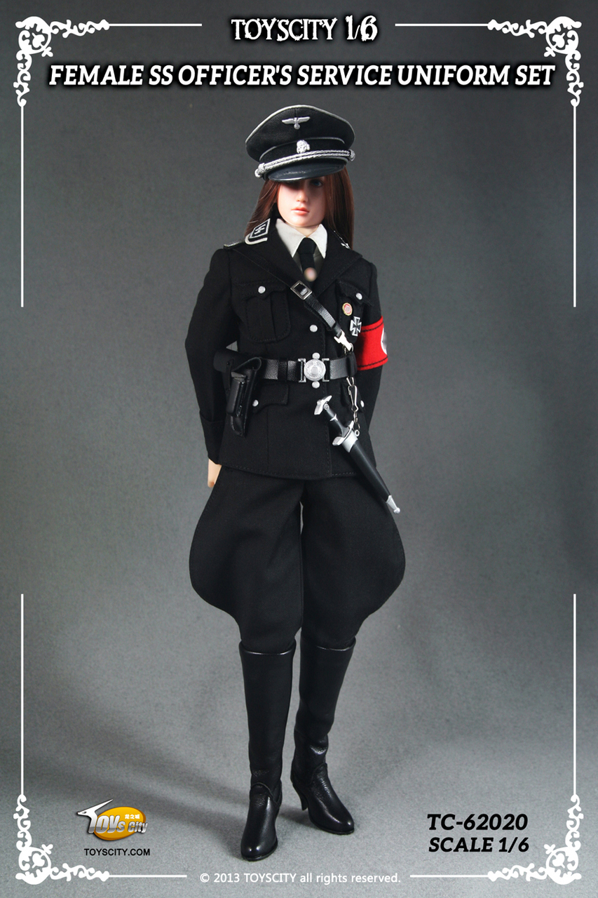 TOYSCITY 1/6 Waffen-SS Officer's Black Service Uniform Set