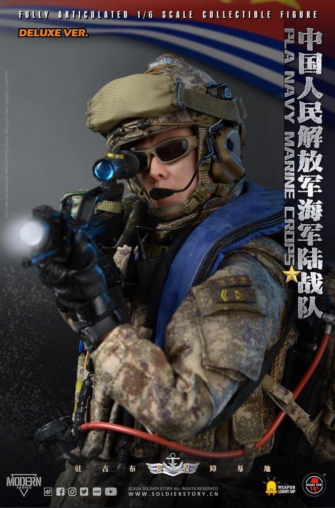 1:6 Soldier Story PLA Navy Marine Corps Deluxe Version Figure [SS-139 ...