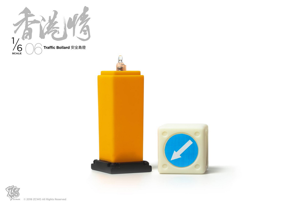 1/6 Hong Kong Street Scene 06 Traffic Bollard by ZC World [ZC-299 ...