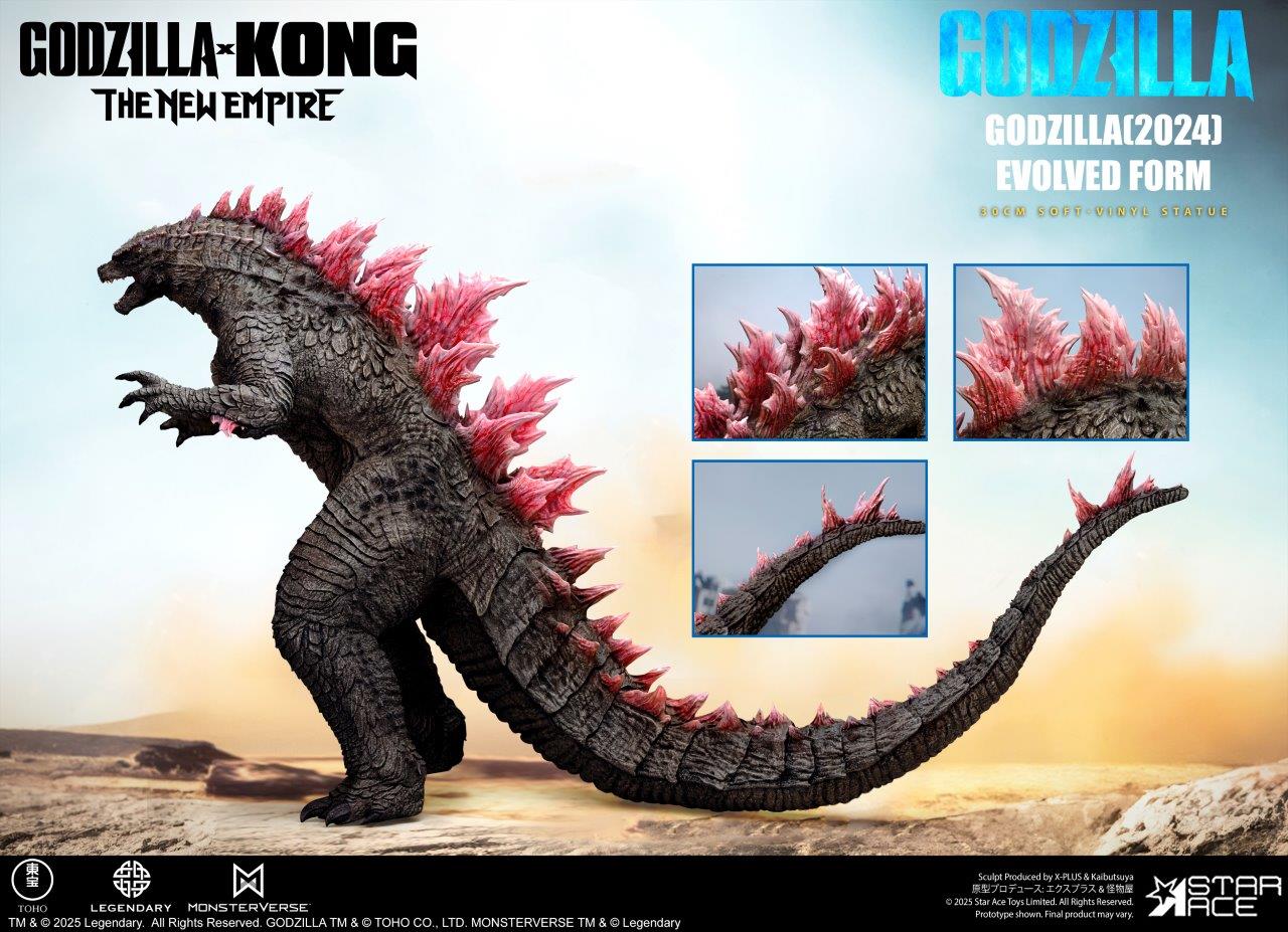 Star Ace Godzilla 2024 Evolved Form DX Soft Vinyl Statue [SA-6067 ...