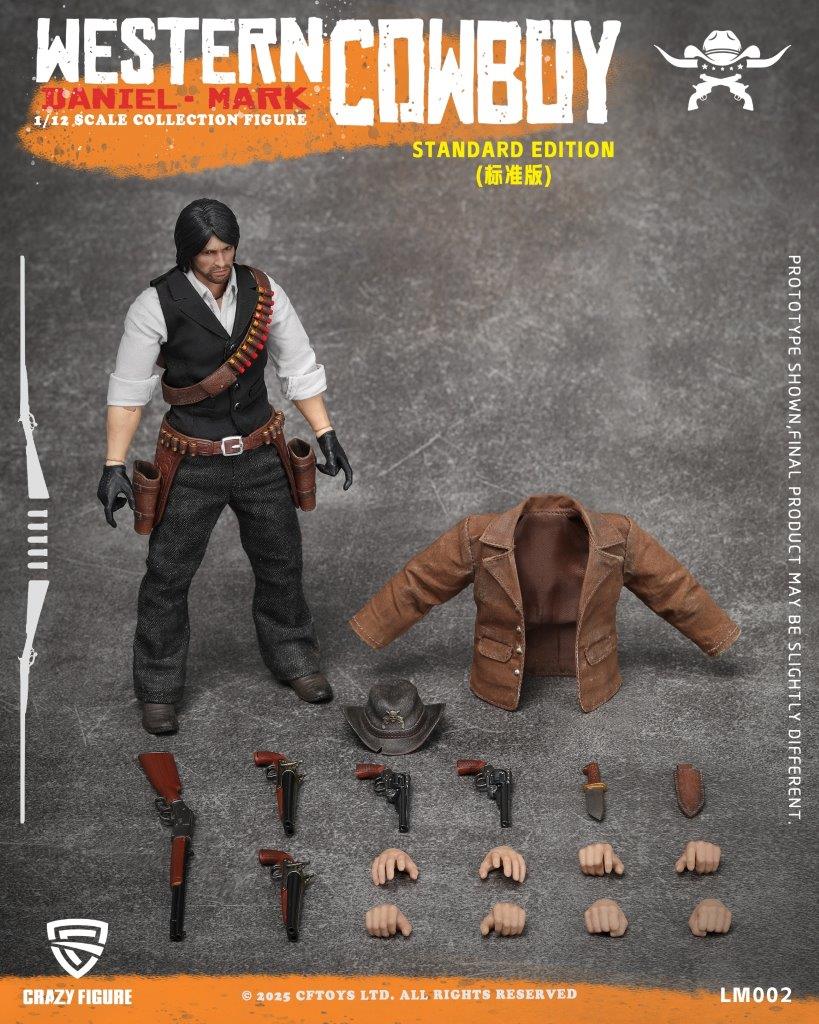 Crazy Figure 1:12 Western Cowboy Action Figure [CF-LM002] - EKIA Hobbies