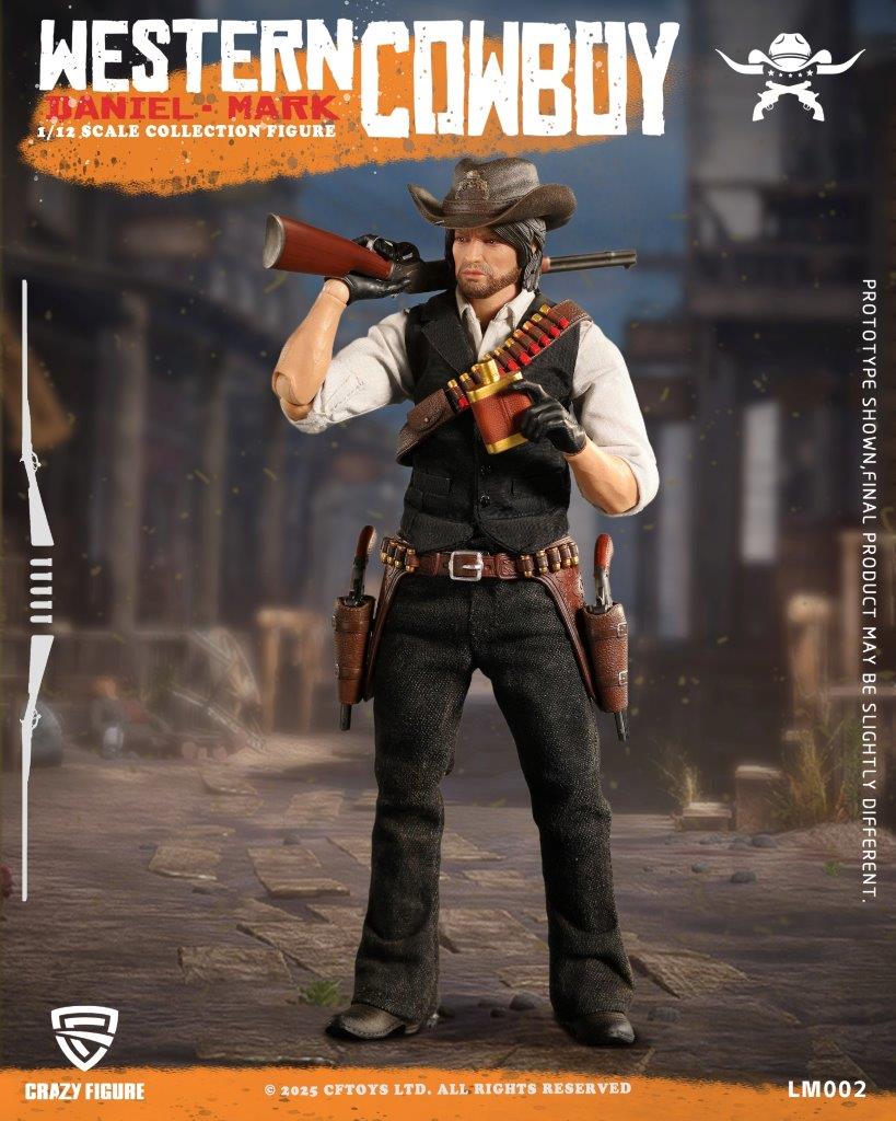 Crazy Figure 1:12 Western Cowboy Deluxe Version Figure [CF-LM002D ...