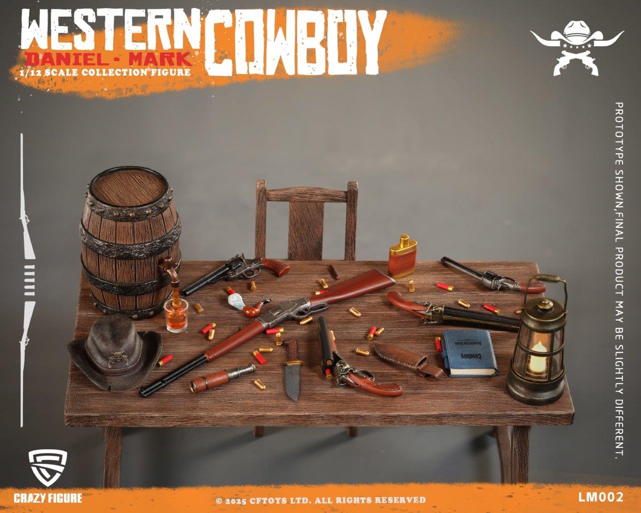 Crazy Figure 1:12 Western Cowboy Deluxe Version Figure [CF-LM002D ...