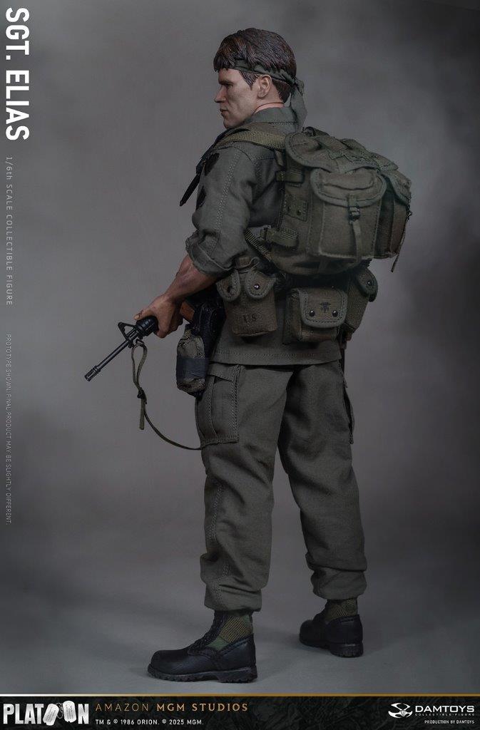 Dam Toys Sergeant Elias in Platoon Vietnam War 1/6 Figure [DAM-DMS047 ...
