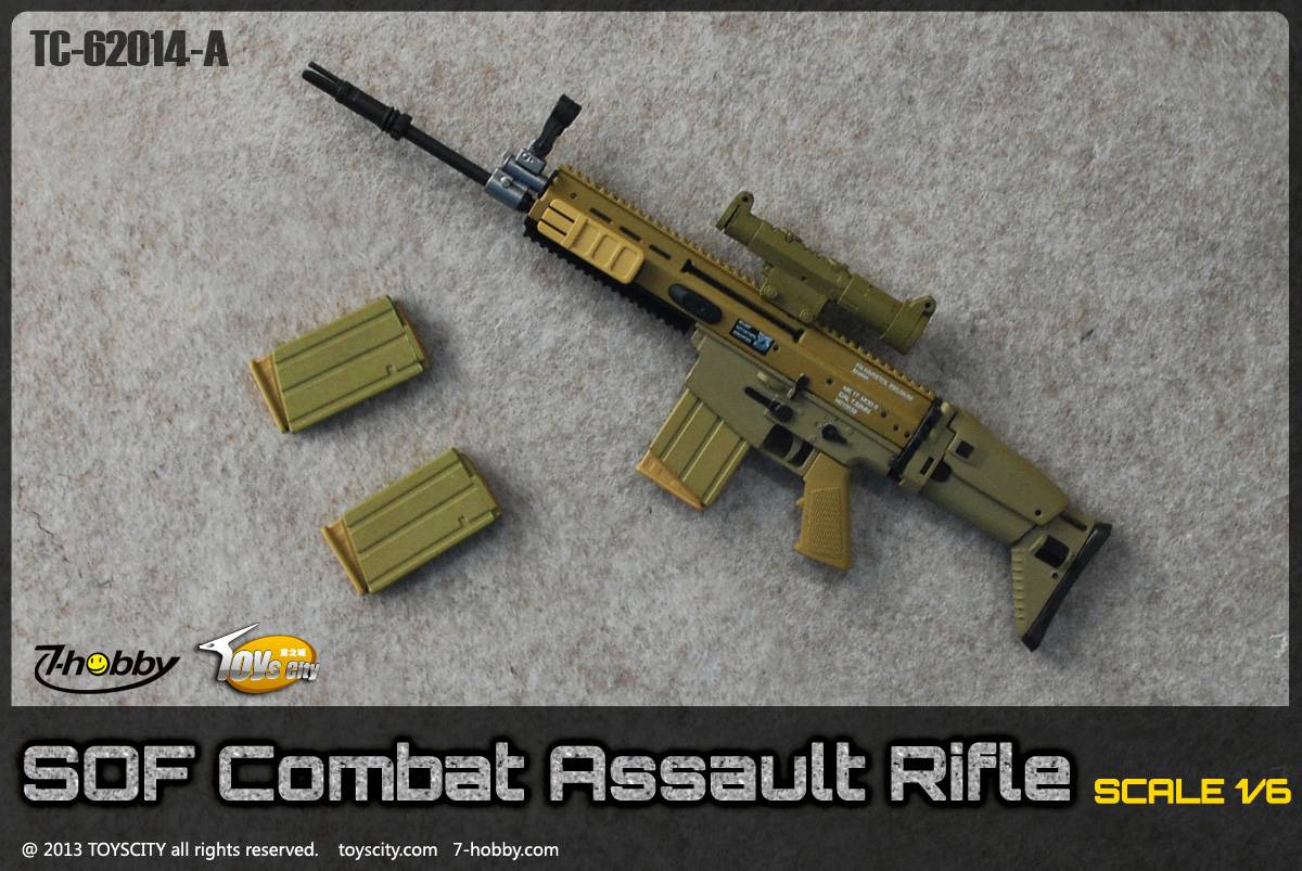 [TC-62014A] TOYSCITY 1/6 SOF Combat Assault Rifle Set in Tan Color ...