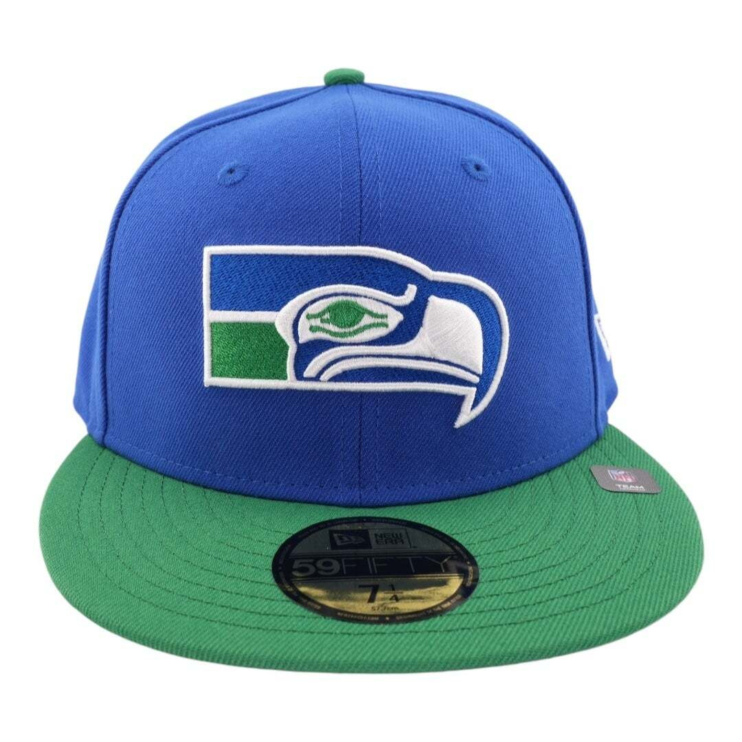 Seattle Seahawks New Era Retro Logo Royal Blue/Kelly Green Bill 59FIFTY ...