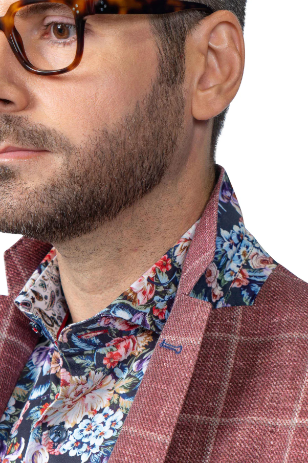 PORTLAND RED WINDOWPANE - Bolder Menswear