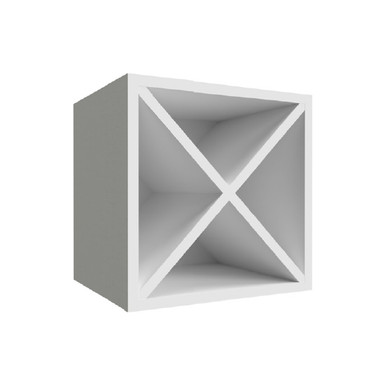 Wall Wine Rack "X" shape 15 W X 15 H X 12 D - Catalina Carbone Matte by ...