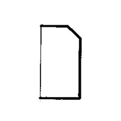 Beveled Counter Top Edge Moulding 1-1/2 H X 96 L X 3/4 Th - Teton Acorn ...