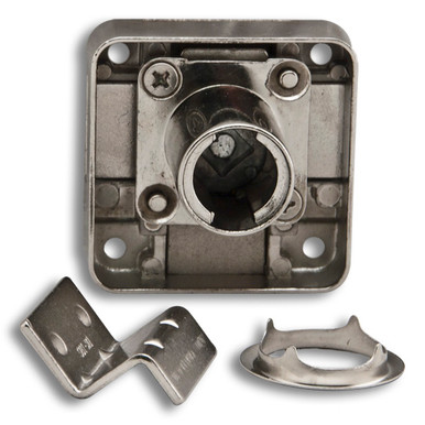 Double Drawer Lock Nickel