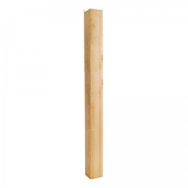 Square Wood Post 3-1/2" X 3-1/2" X 42", Rubberwood