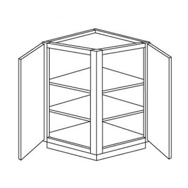 Base Return Angle 24 W X 34-1/2 H X 24 D- Fusion Nickel by Fabuwood ...