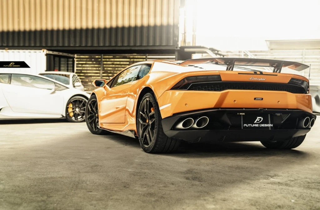 Carbon Lamborghini Huracan LP580 LP610 Carbon Fiber Rear Spoiler Wing Ver.3