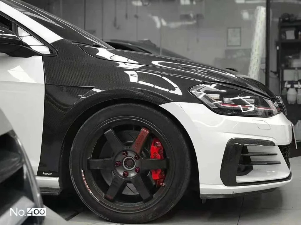 Carbon Dry Carbon Fiber Front Fenders for Volkswagen Golf & GTI & Golf ...