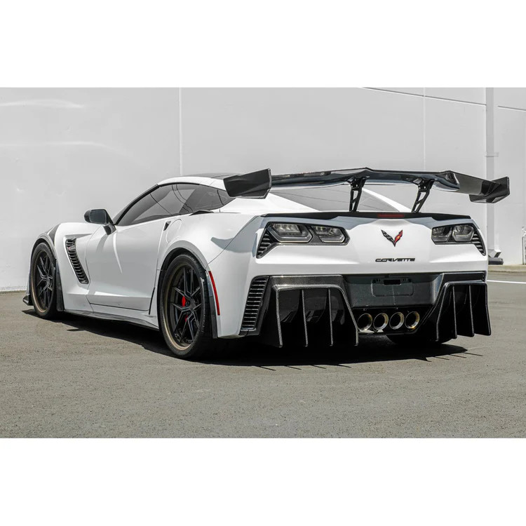 2014-2019 Chevrolet Corvette C7 ZR1 Carbon Fiber Extended Rear Spoiler ...