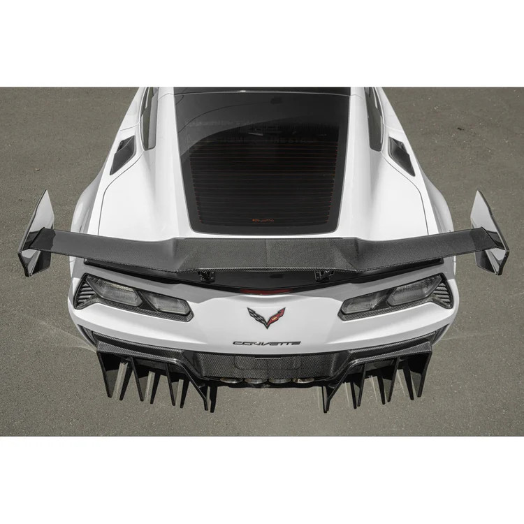2014-2019 Chevrolet Corvette C7 ZR1 Carbon Fiber Extended Rear Spoiler ...