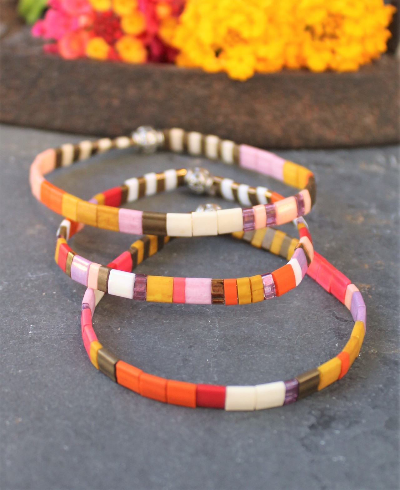 Tile Bracelet Set - Retro | Ever Designs Jewelry