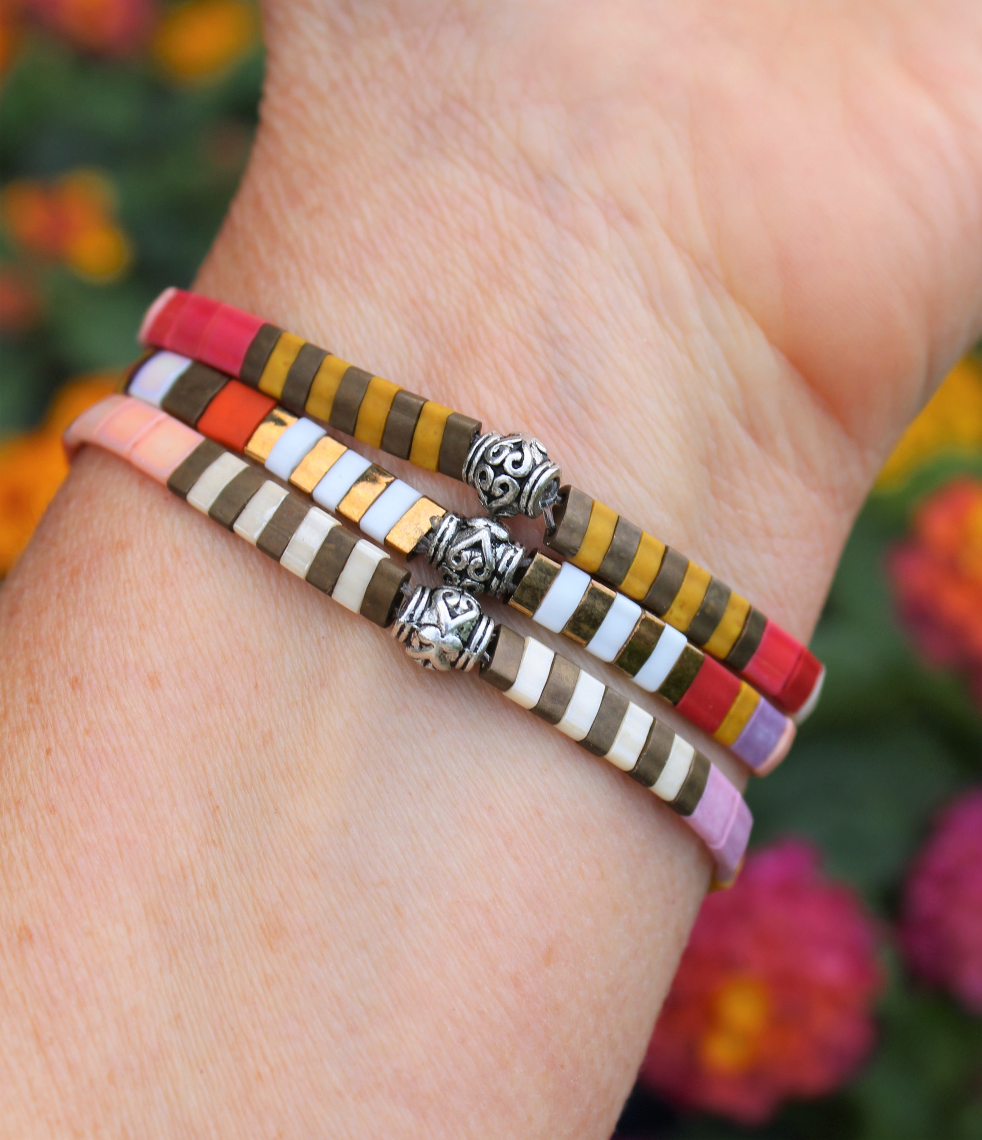 Tile Bracelet Set - Retro | Ever Designs Jewelry