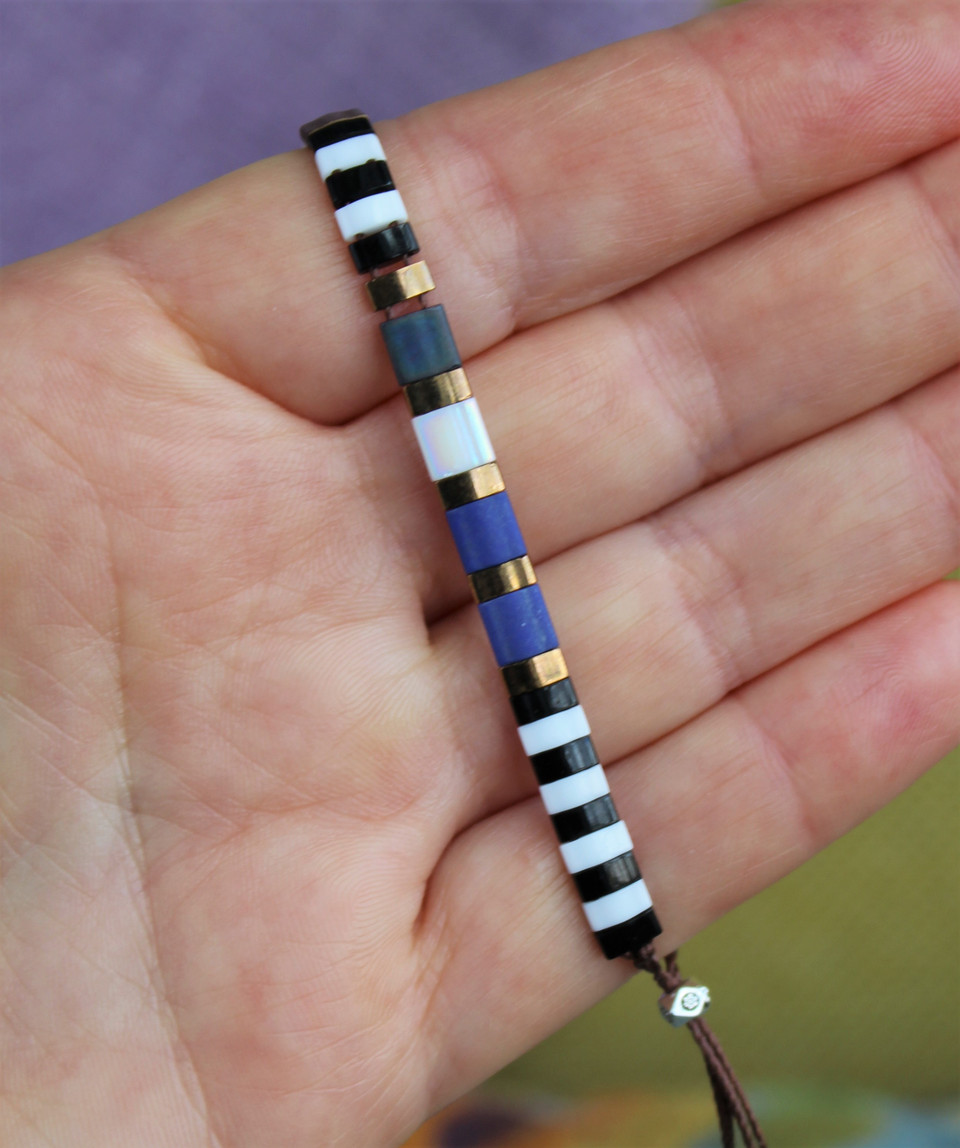 Rainbow Tile Tila Stretch Bracelet | Ever Designs Jewelry