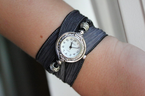 Ribbon Wrap Watch - Round - Ever Designs Jewelry