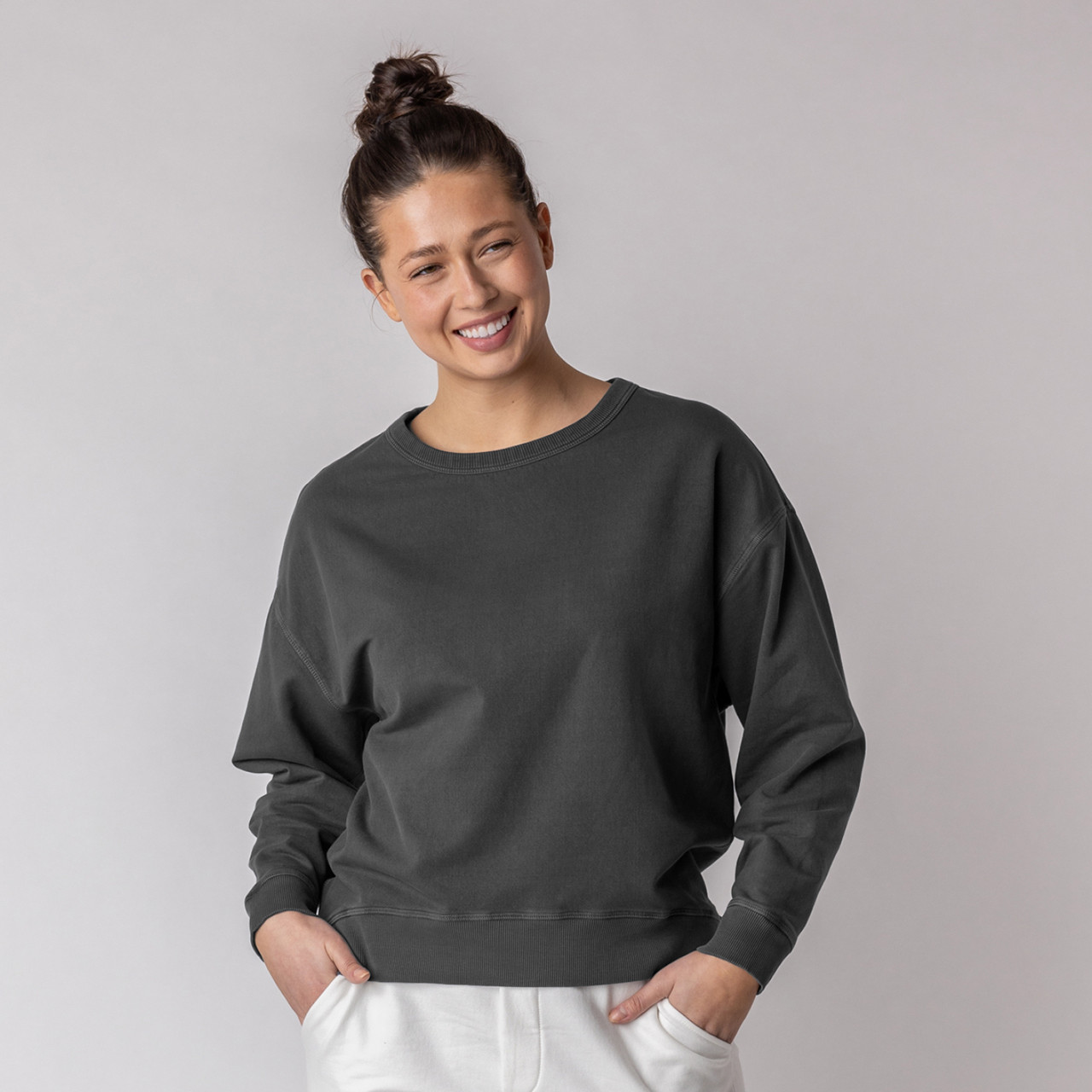 Organic Cotton Fleece Crew, Fleece Crewneck