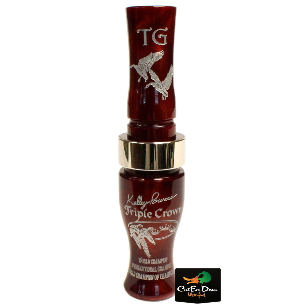 Tim Grounds Triple Crown Goose Call - Black Cherry Swirl Acrylic