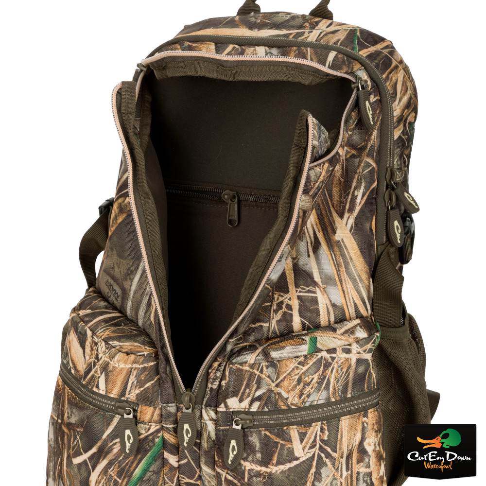 Drake Waterfowl Camo Vertical Zip Daypack