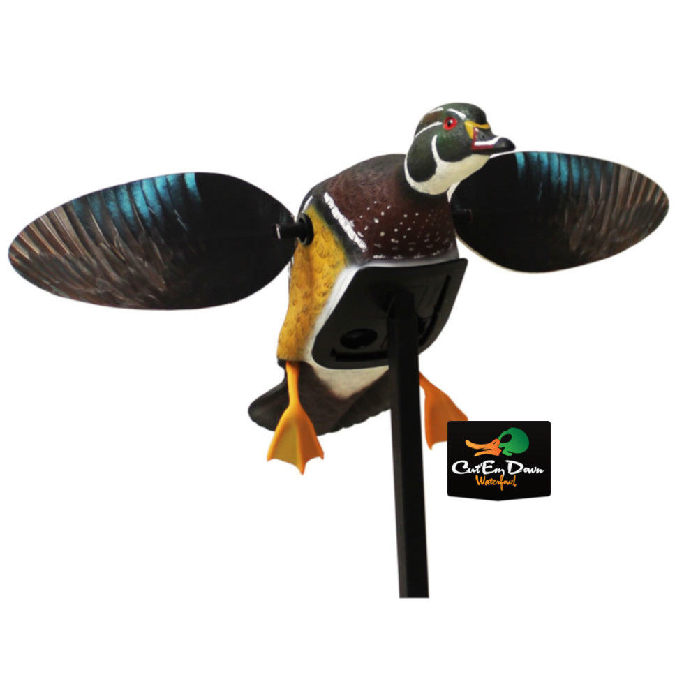 Mojo Elite Series Wood Duck Spinning Wing Duck Decoy 3P