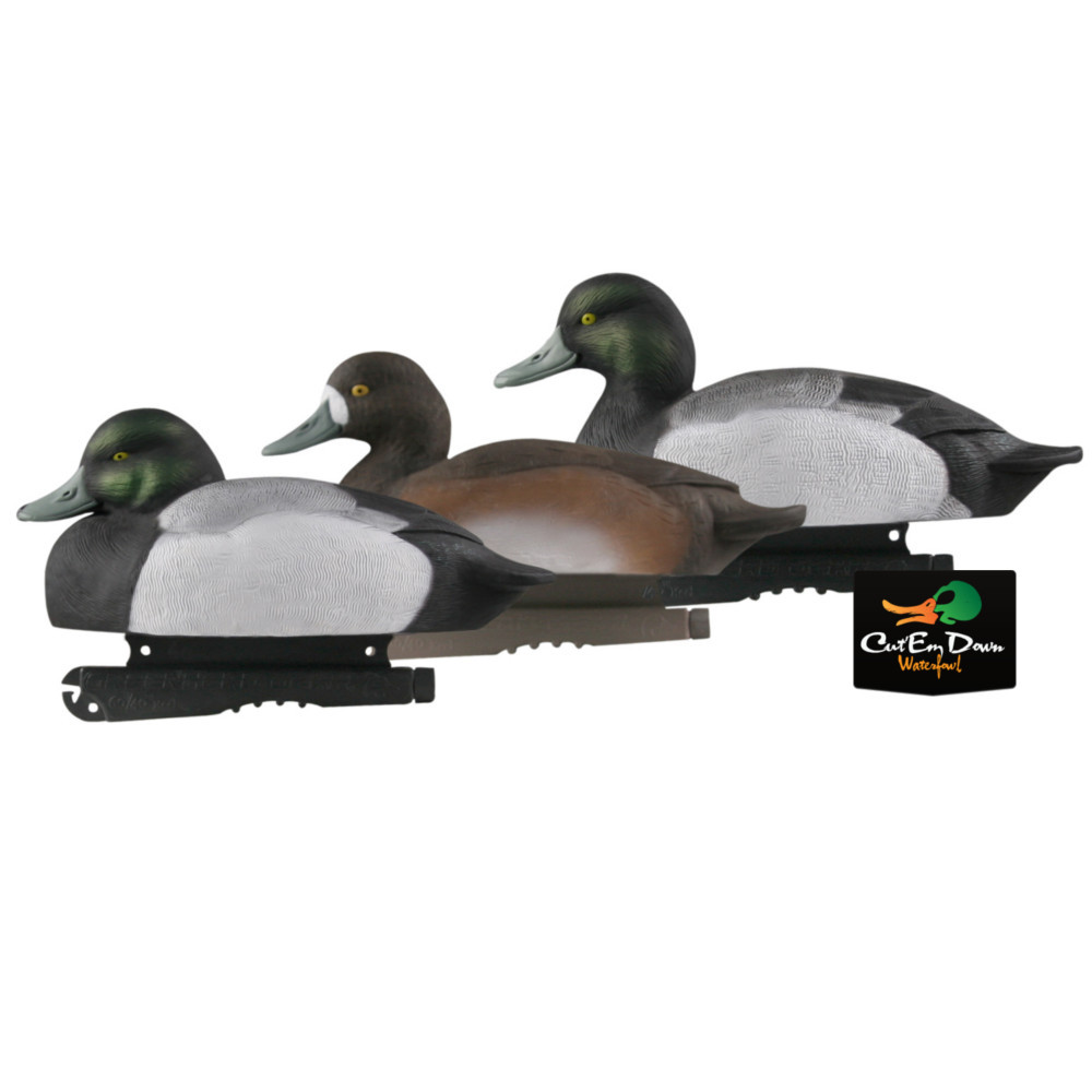 Avery GHG Life-Size Blue-Bill Decoys - 1/2 Dozen