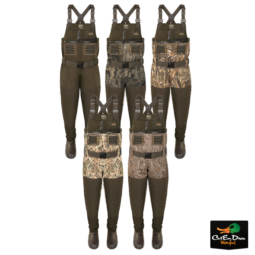 Gator Waders Mens Shield Insulated Waders - Seven Camo