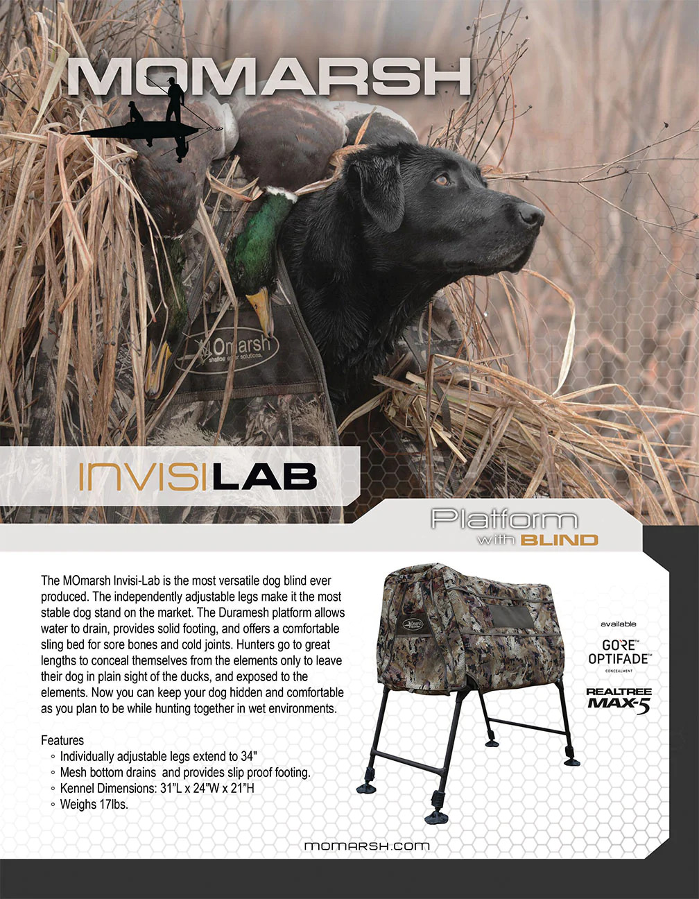 MOmarsh InvisiLab Dog Blind