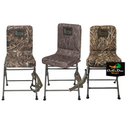 Banded Swivel Blind Chair – Silent 360° Rotation, Adjustable Legs ...