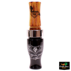 Tim Grounds Super Thang Goose Call - Black Acrylic with Hedge Insert