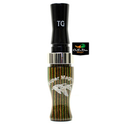 Tim Grounds Super Mag Goose Call - Green Diamond Wood