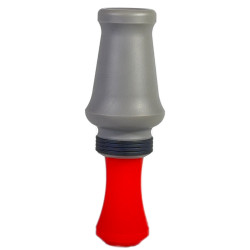 J.J. Lares Hybrid Acrylic Duck Call - Matte Dark Gray / Ferrari Red
