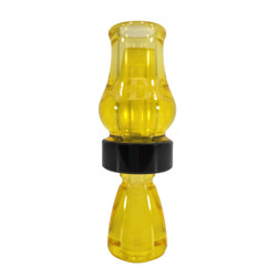 Allen Bliven Calls ABC - Acrylic Single Reed Shorty Duck Call - Yellow