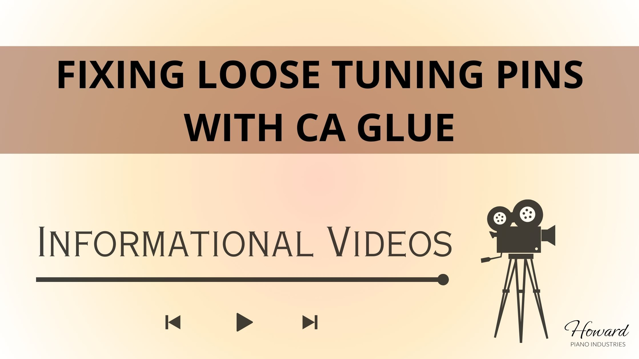 Fixing a Loose Tuning Pin with CA Glue - Howard Piano Industries