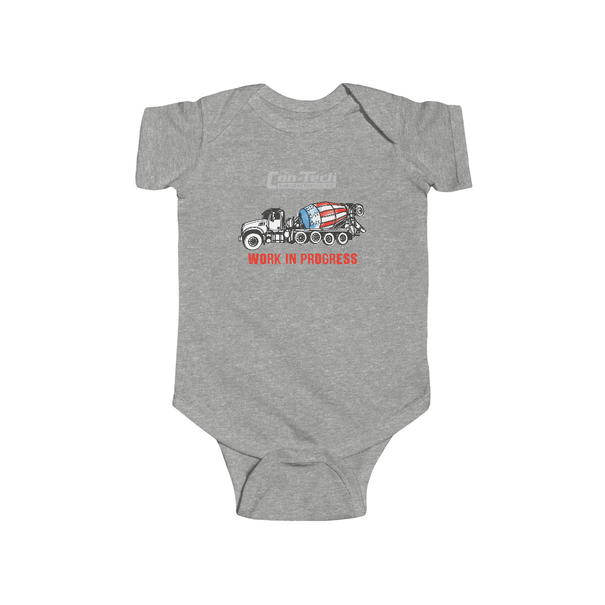 Work In Progress Onsie - Con-Tech Manufacturing Merch Store