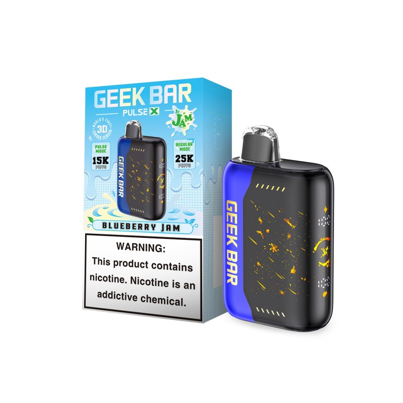 GEEK BAR PULSE X BLUEBERRY JAM 25,000 PUFFS DISPOSABLE VAPE | Yummy ...