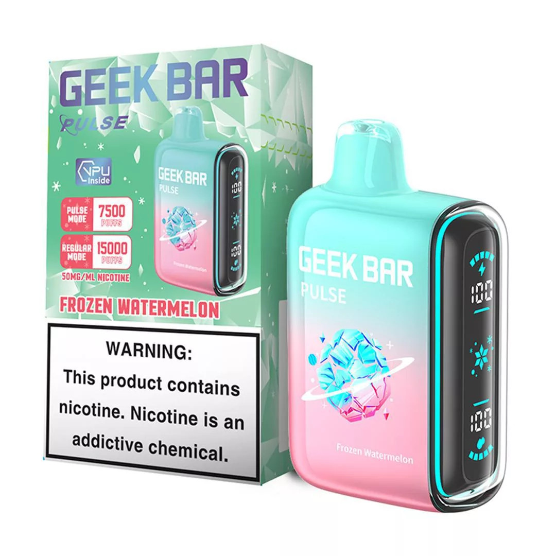 Geek Bar Pulse Frozen Watermelon – 15000 Puffs Disposable Vape 5% Nic