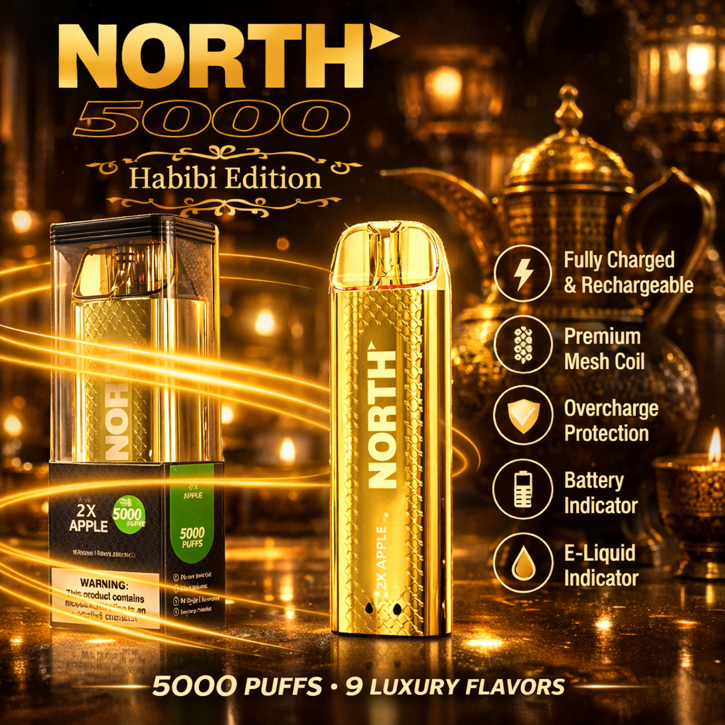 NORTH Habibi Edition 5,000 Puffs Disposable Vape - Yummypuffs