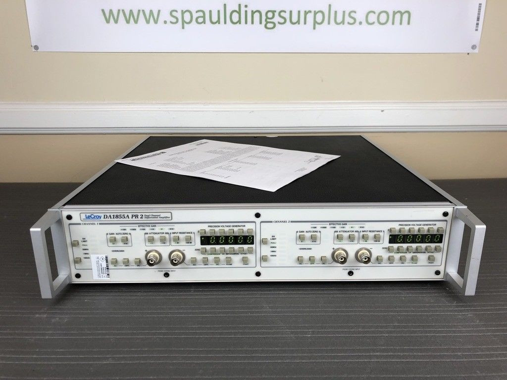 Lecroy / Teledyne DA1855A PR2 Dual Channel Differential Amplifier ...