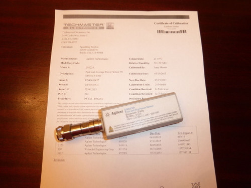 Agilent / HP E9323A 50 MHz to 6 GHz Peak & Average Power Sensor ...