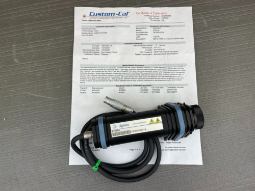 Keysight Agilent 81624A 800-1700nm InGaAs Optical Head, 5mm Diameter ...