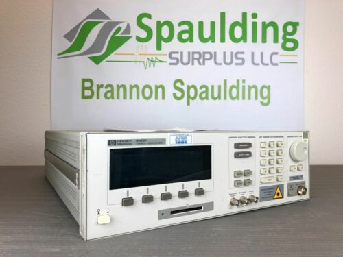 Agilent / HP 8168F 1450nm to 1590nm Tunable Laser Source - CALIBRATED! - Spaulding Surplus