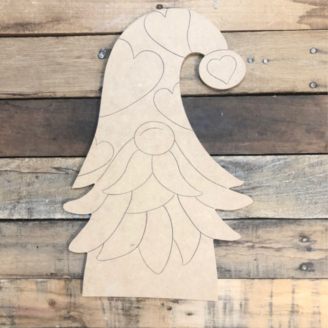 Buy Gnome Wooden Cutout, Unfinished Shape, Paint by Line