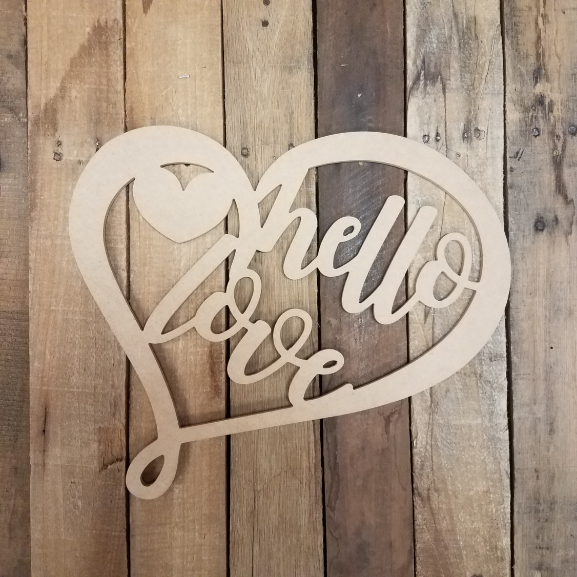 Buy Hello Fall Wooden Cutout, Unfinished Shape, Paint by Line