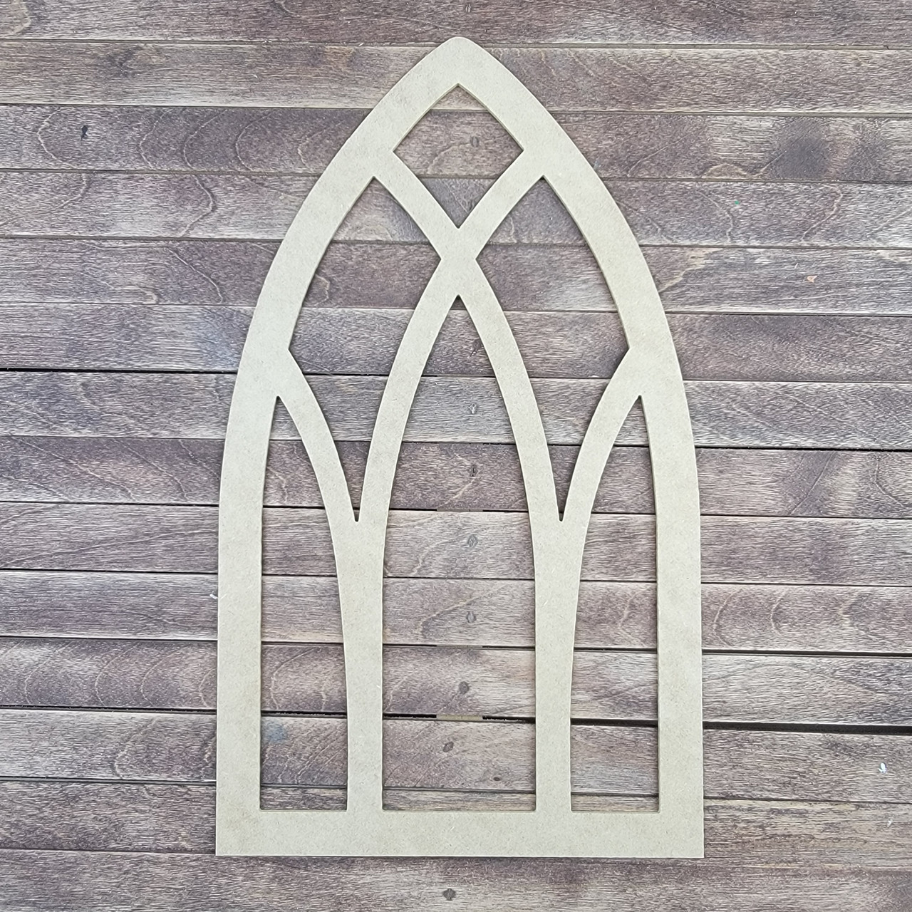 Cathedral Art Pattern, Wooden Craft Shape, Paintable MDF Craft - Build ...